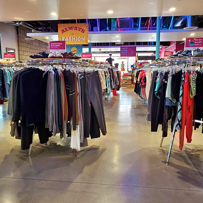 "Always in fashion" isn't just a slogan—it's the reality when timeless pieces find their way to these carefully curated racks.