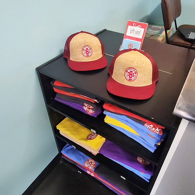 Burger loyalty runs deep—Danny's merch lets the truly devoted take the experience home, minus the delicious smell of grilling patties. 
