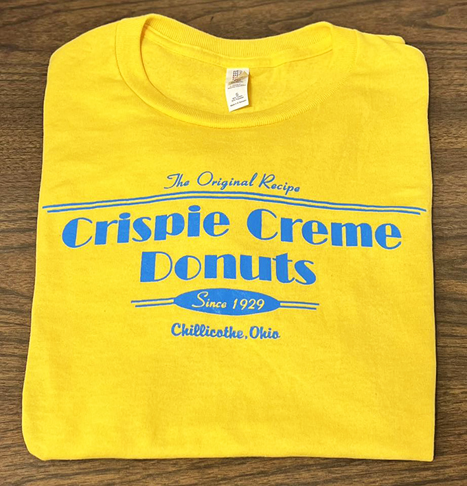 Wearing your donut loyalty on your sleeve—literally. The ultimate souvenir that says "Yes, I have excellent taste in fried dough."