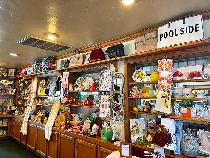 The gift shop – where you can buy country-chic souvenirs to remember your meal, as if your waistband wouldn't do that already.