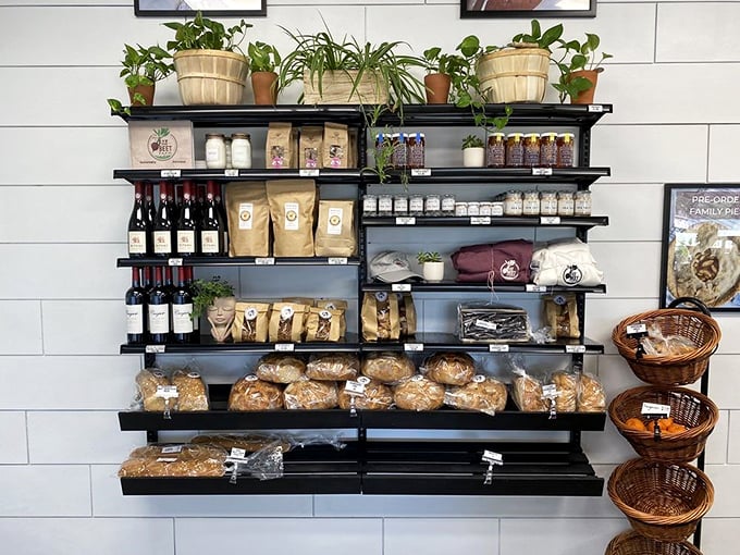 The retail wall that tempts you to recreate the magic at home, though we all know it won't be quite the same.
