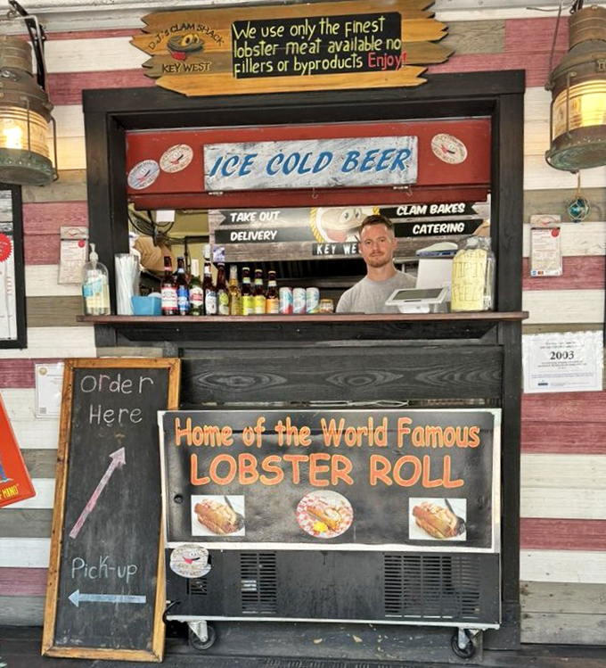 "Home of the World Famous Lobster Roll" isn't just a sign—it's a promise that's kept with every overstuffed, buttery bite.