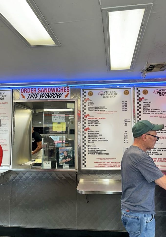 The ordering window: where dreams are spoken aloud and transformed into sandwich reality by the wizards behind the counter.