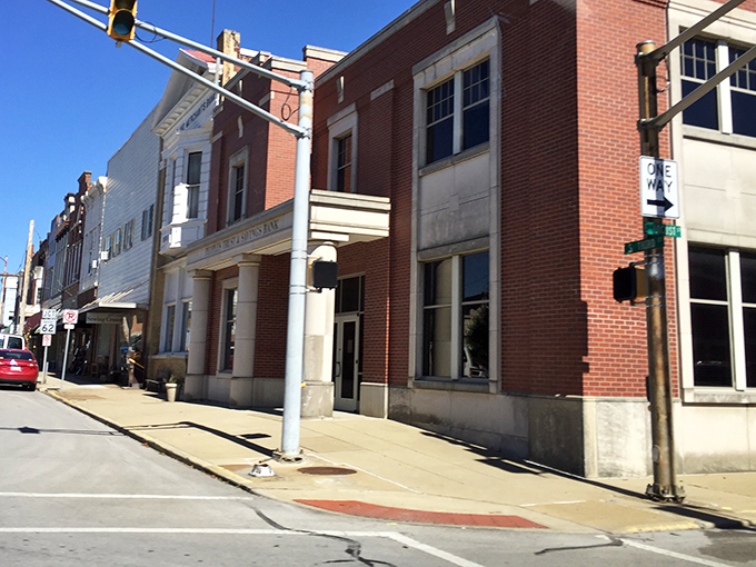 These classic brick buildings along downtown's main thoroughfare house local businesses that have served generations of Boonville residents.