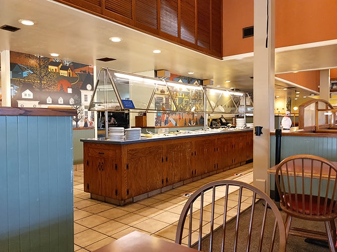 Where breakfast magic happens—a gleaming counter that separates you from the wizards who transform simple ingredients into morning masterpieces.