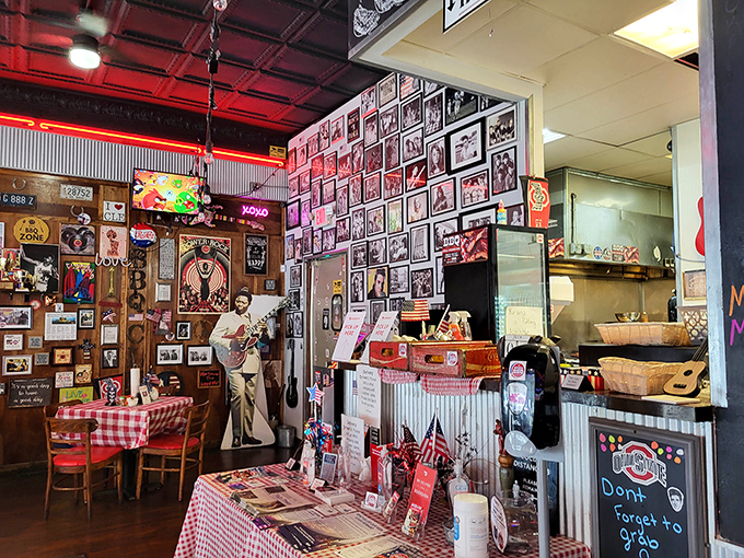 A shrine to smoke and sauce where ordering feels like being backstage at a concert—surrounded by legends and about to experience something unforgettable.