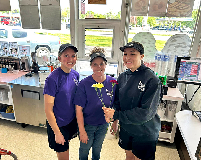 These friendly faces are the keepers of the soft-serve secrets—wielding ice cream machines like artists with their brushes.