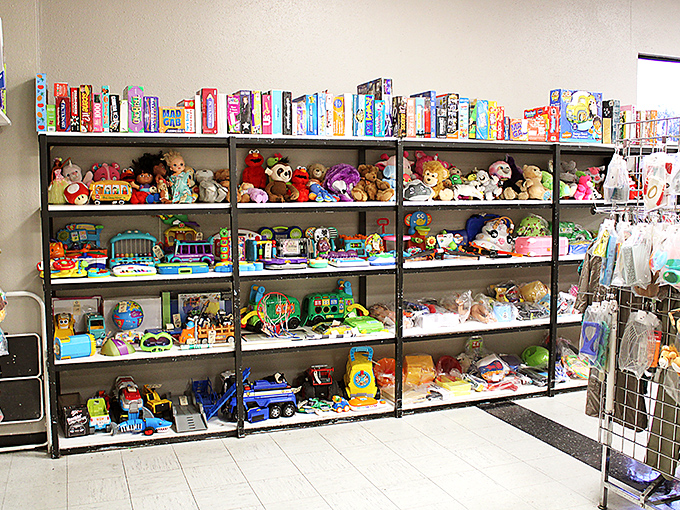 Stuffed animals and board games galore—childhood joy priced so reasonably you'll wonder why anyone buys these things new.