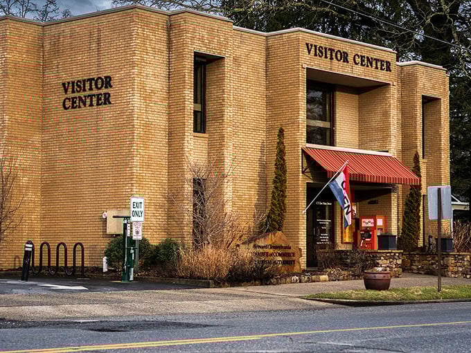 Brevard's Visitor Center welcomes travelers with brick-solid hospitality, the first stop on your journey to discovering what makes this mountain town special.