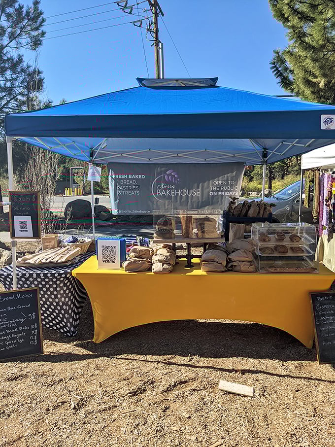 Sierra Bakehouse tempts farmers market visitors with artisanal loaves that make store-bought bread seem like a distant, inferior memory.