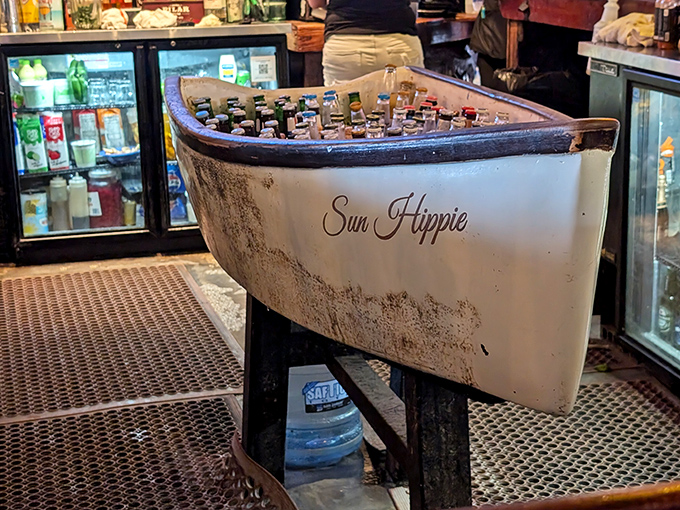 The "Sun Hippie" cooler isn't just storing cold drinks – it's preserving the laid-back spirit of the Keys one bottle at a time.