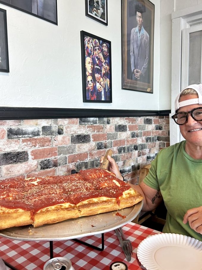 The Upside Down Square flips pizza convention on its head – proving that sometimes the best traditions are the ones you reinvent. 