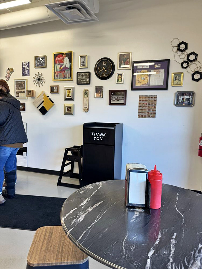 The wall of memories and mementos creates that instant "been here forever" feeling, even if you're visiting for the first time. 