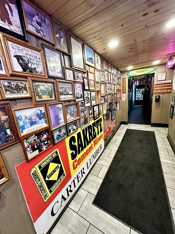 The Wall of Fame isn't just decoration—it's a visual history book of everyone who's ever mattered in this corner of Ohio.