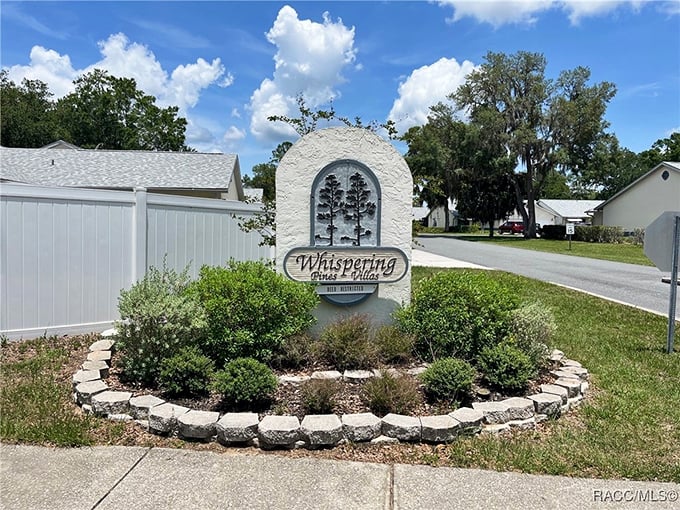 Whispering Pines lives up to its poetic name, offering residential charm with landscaping that doesn't require a gardener on retainer.