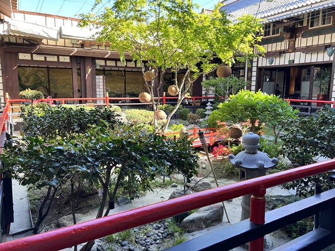Wait, is this The Griddle? This serene Japanese garden seems worlds away from pancake paradise – a beautiful LA surprise.