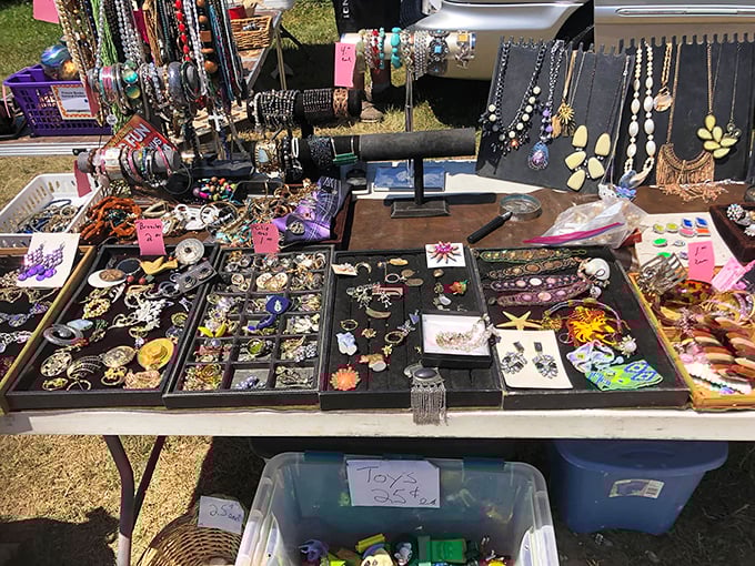 Jewelry that tells stories—some fabulous, some questionable. Each piece waits for its next chapter on someone else's wrist or neck.