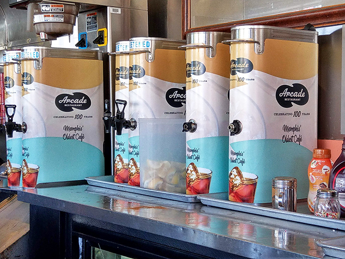 These aren't just drink dispensers—they're happiness hydrants. Sweet tea flows like liquid Southern hospitality, ready to wash down whatever deliciousness awaits.