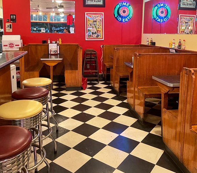 The perfect booth isn't just furniture—it's a private dining room where memories are made between bites of comfort food.