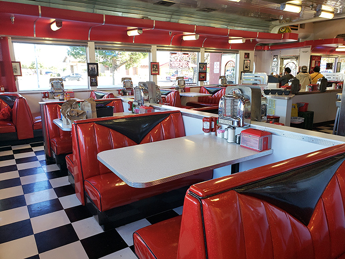These red vinyl booths have witnessed countless first dates, family celebrations, and milkshake-induced happiness attacks.