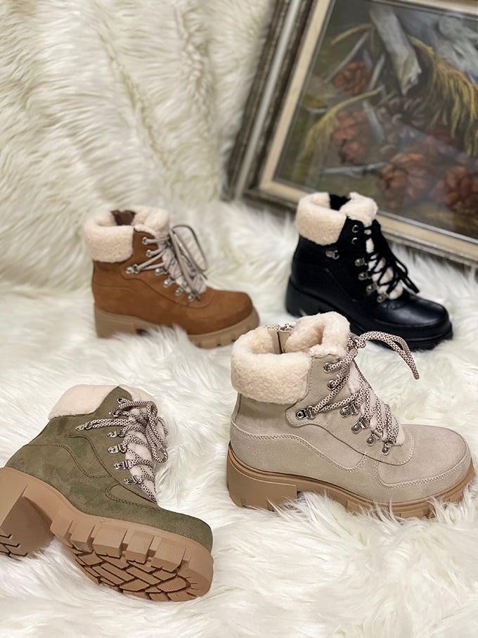 Winter boots with personality – because in California, we may not need them often, but when we do, we want them to make a statement.
