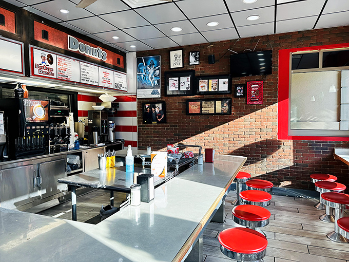 Where donut dreams come true—the counter where countless Columbus residents have pointed and said, "That one... no, THAT one."