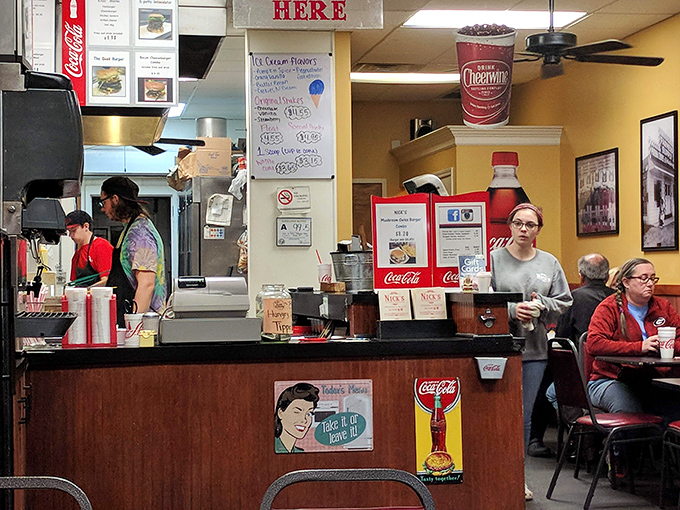 The counter where countless orders have been placed and friendships forged over shared meals.