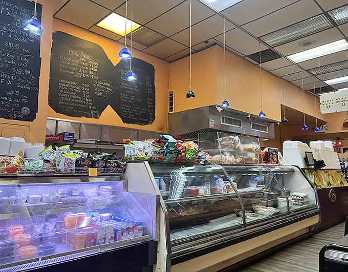 The counter setup is command central for sandwich operations—where coffee brews and register keys click in harmonious rhythm.