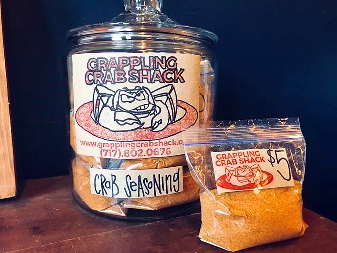 The secret weapons: house-made crab seasoning that transforms good seafood into unforgettable seafood. Spice alchemy at its finest.