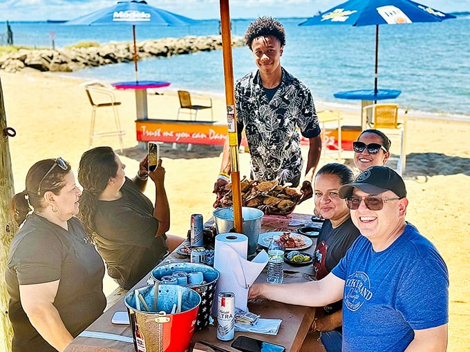 Beachside dining where your toes can wiggle in the sand while your taste buds dance with delight. This is living!