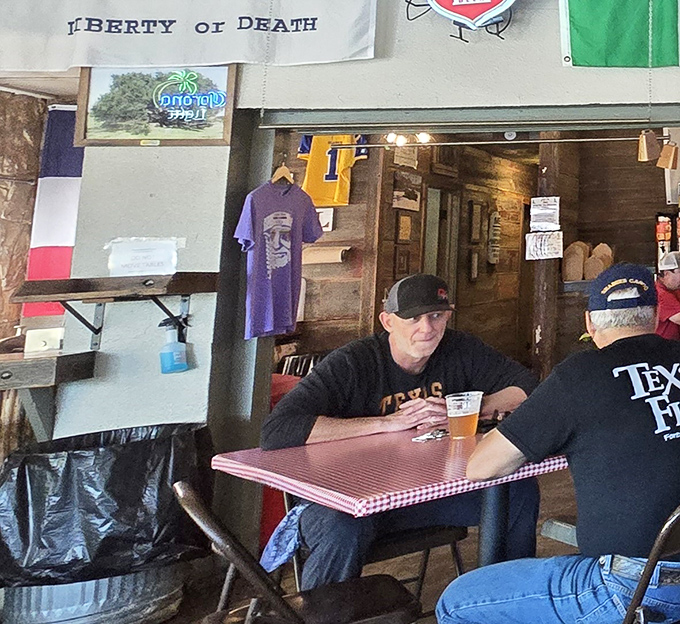 Where strangers become friends over cold beer and hot barbecue—the true Texas social network has no need for Wi-Fi.