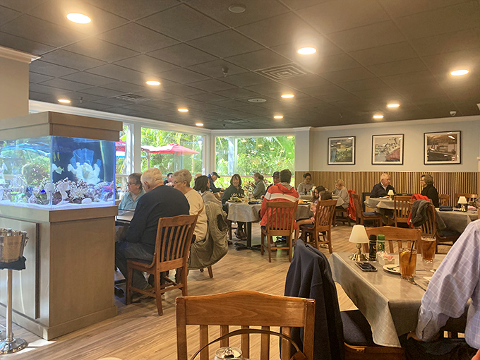 Where strangers become friends over shared recommendations and the mutual understanding that seafood this good deserves an audience.