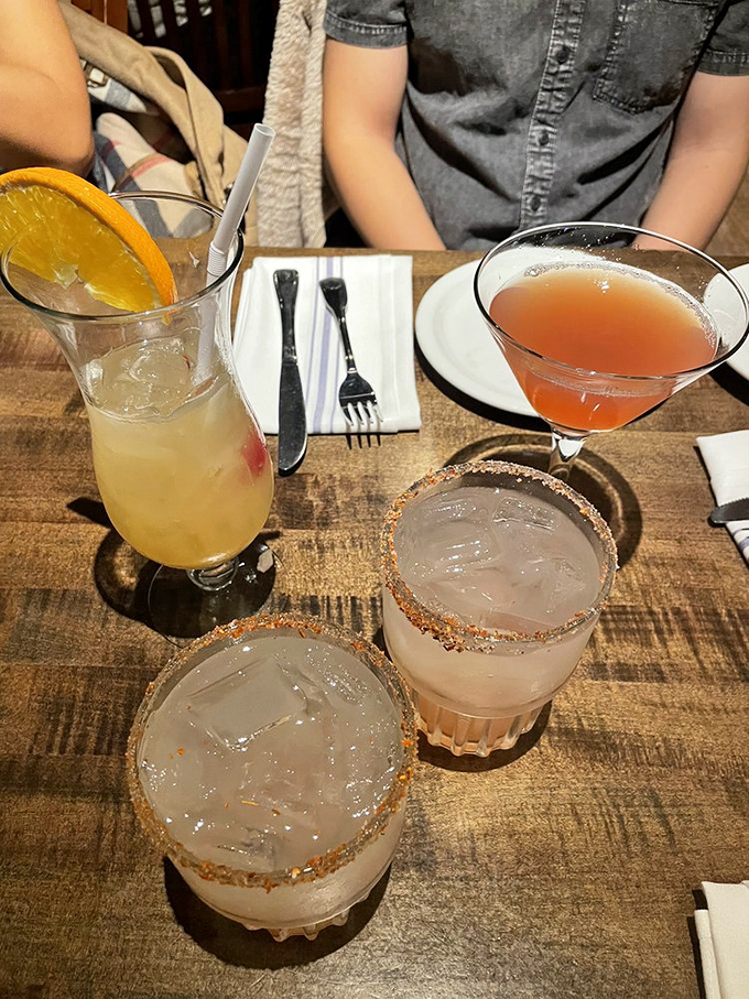 Coastal cocktails that capture California sunshine in a glass – with salt rims that remind you the ocean is just steps away.