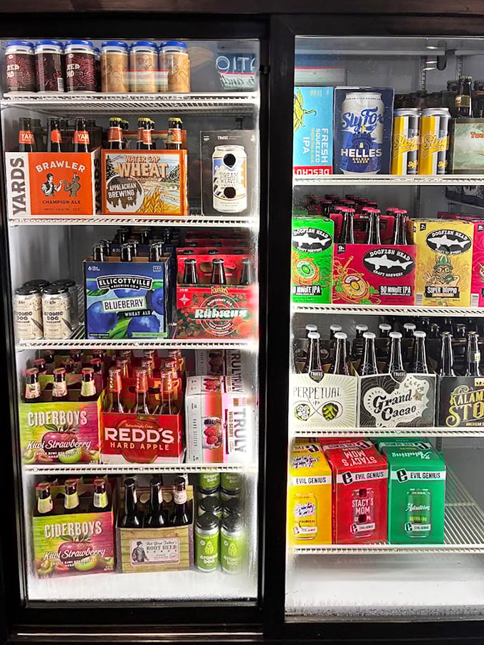 The refrigerated evidence that Station 101 takes its beer selection seriously. From local Pennsylvania brews to craft favorites, this cooler is a hophead's dream.