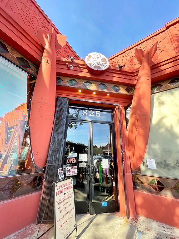 The entrance door stands ready to welcome you into a world where fashion history lives again.