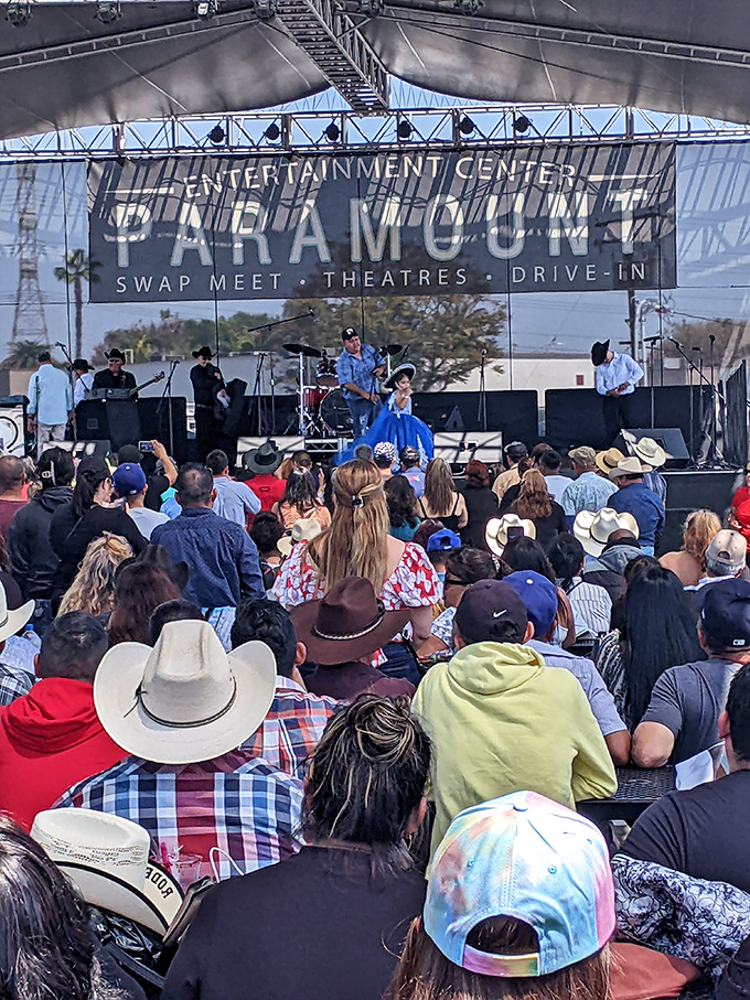 Live music transforms shopping into an event. The Paramount stage brings community together through rhythm, melody, and shared bargain-hunting victories.