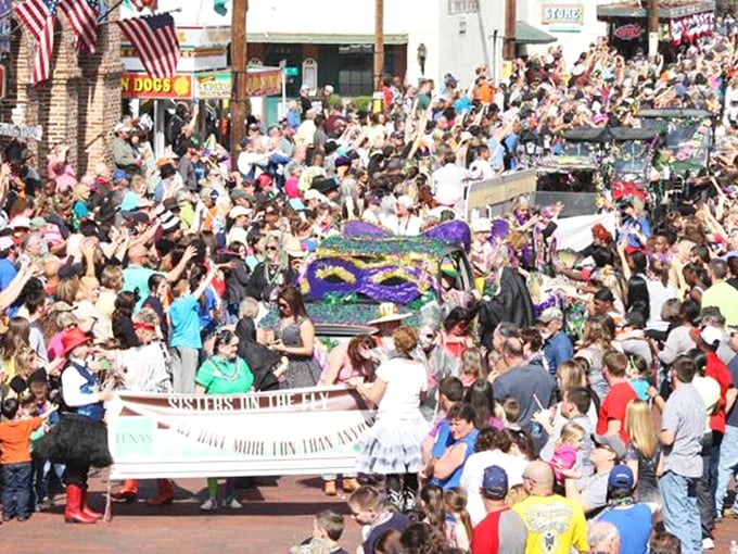 Jefferson's festivals transform brick streets into rivers of humanity – proving small towns know how to throw big parties when the occasion calls.