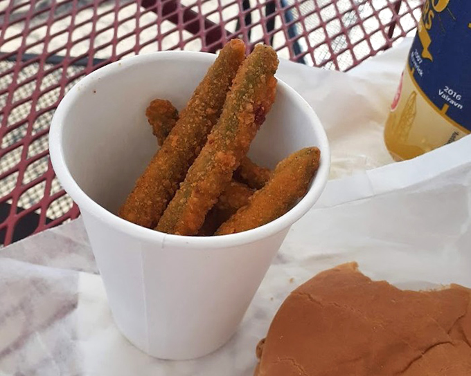 Fried pickles that deliver that perfect pucker-crunch combination—like a tangy high-five for your mouth.