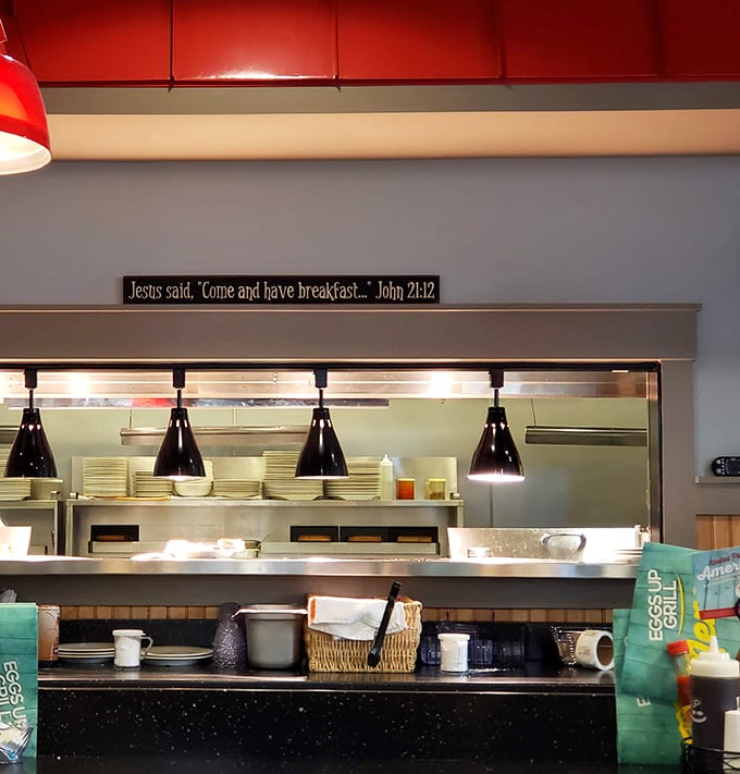 "Come and have breakfast" – both biblical wisdom and practical advice. The kitchen pass reveals where morning miracles happen.