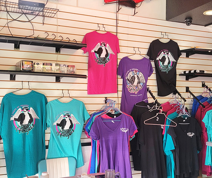 Wear your breakfast loyalty on your sleeve—literally—with Johnny Angel's merch in colors as vibrant as their menu offerings.
