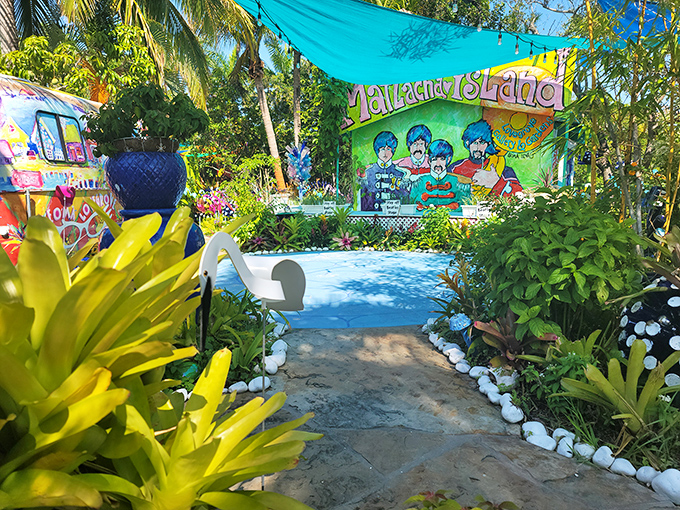 Matlacha Island's Beatles-inspired mural brings a psychedelic twist to this fishing village. Even the art feels like it's had one too many umbrella drinks. 