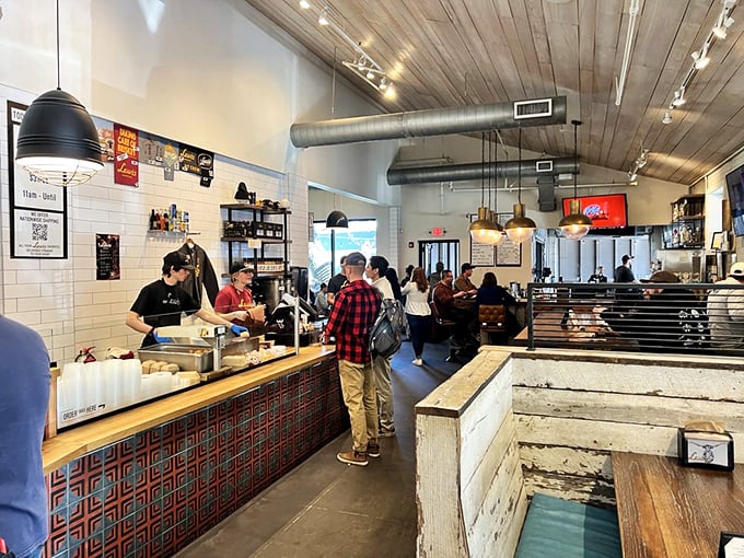 The ordering counter—where dreams are fulfilled and decisions matter. Choose wisely, but remember: there are no wrong answers here.
