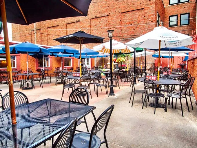 Milwaukee summers were made for this patio—where umbrellas provide shade and margaritas provide everything else you need for al fresco perfection. 
