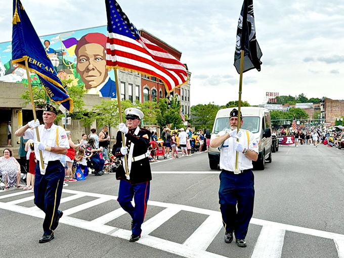 Auburn's community parades feature veterans proudly carrying flags down Main Street—small-town patriotism that feels refreshingly genuine rather than performative.