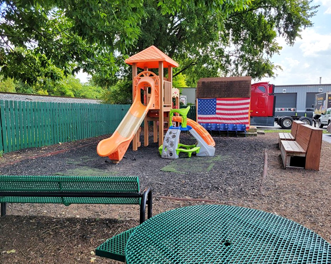 Kids discover that the best playgrounds come with root beer floats and parents who understand the assignment.