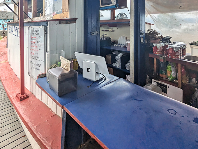 Modern meets maritime – even fishing boats need to keep up with the times, apparently.