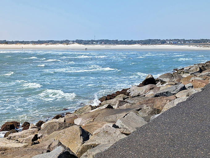 The Atlantic's endless rhythm meets ancient stone. These waves have been perfecting their approach for millions of years.