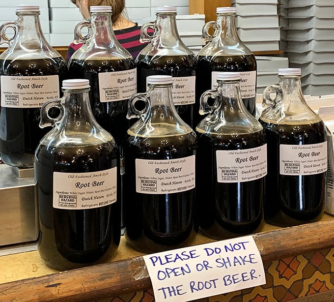 "Please do not open or shake the root beer"—words to live by, both at Dutch Haven and, surprisingly, in most other life situations.