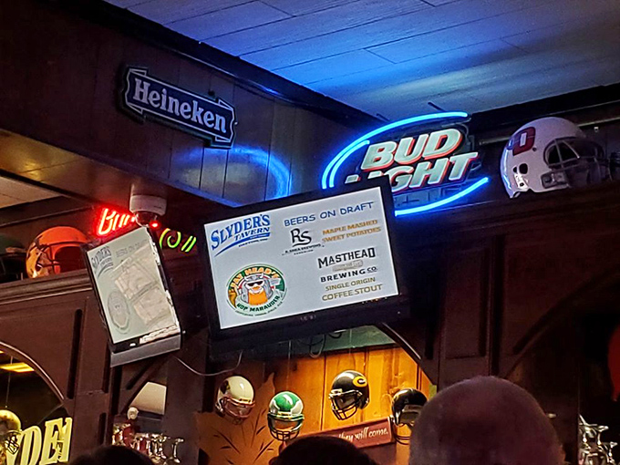 The rotating tap selection board—where decisions are made, friendships are tested, and the phrase "just one more" was surely invented.