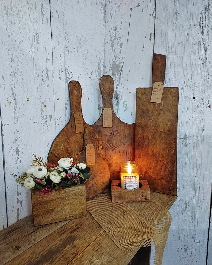 These cutting boards aren't just kitchen tools—they're sculptural art pieces that bring warmth to any wall. Functional history that deserves the spotlight.